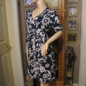 Talbots Petite | Dresses | Talbots Petite Dark Blue Modalsilk Dress 8 ...